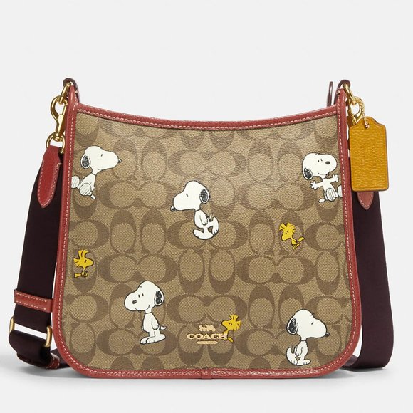 Coach | Bags | Coach X Peanuts Dempsey File Bag Signature Canvas With ...